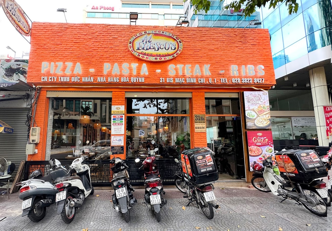 Dự án xây lò pizza cho Nhà hàng Al Fresco's